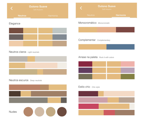 Cartela De Março Outono Suave Studio Immagine